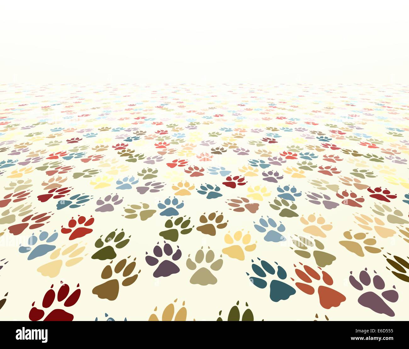 Dog footprint Stock Vector Images - Alamy