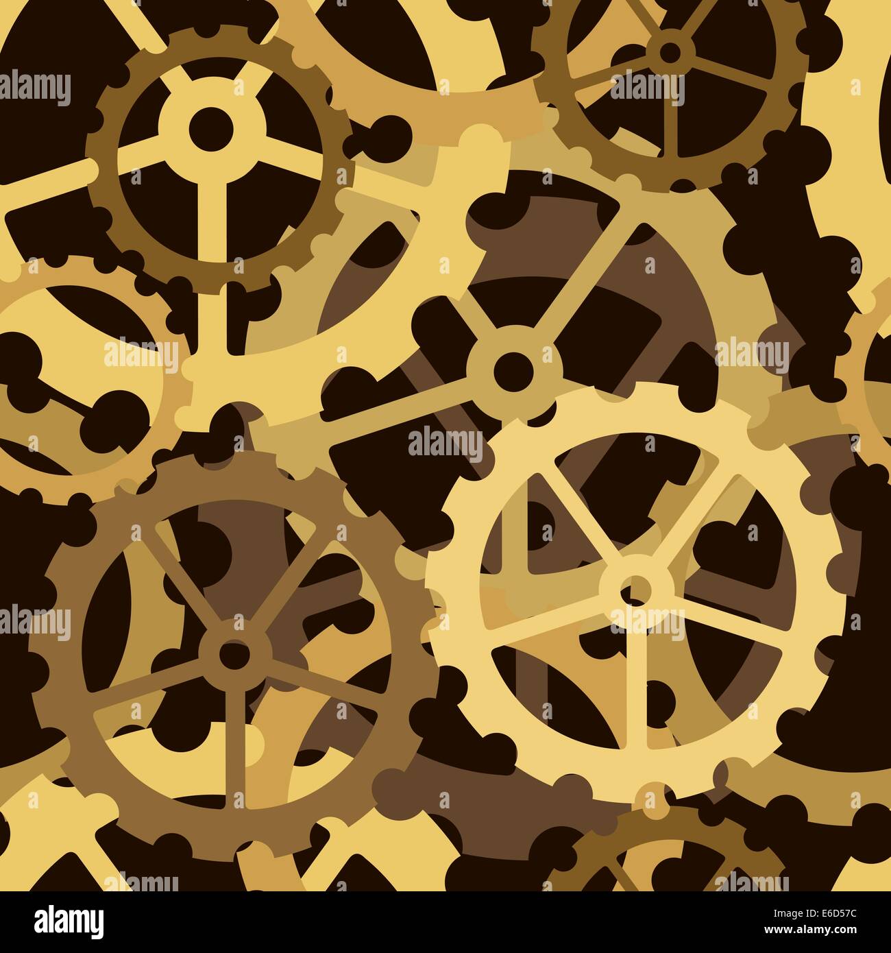Editable vector seamless tile of cog wheels Stock Vector Image & Art ...