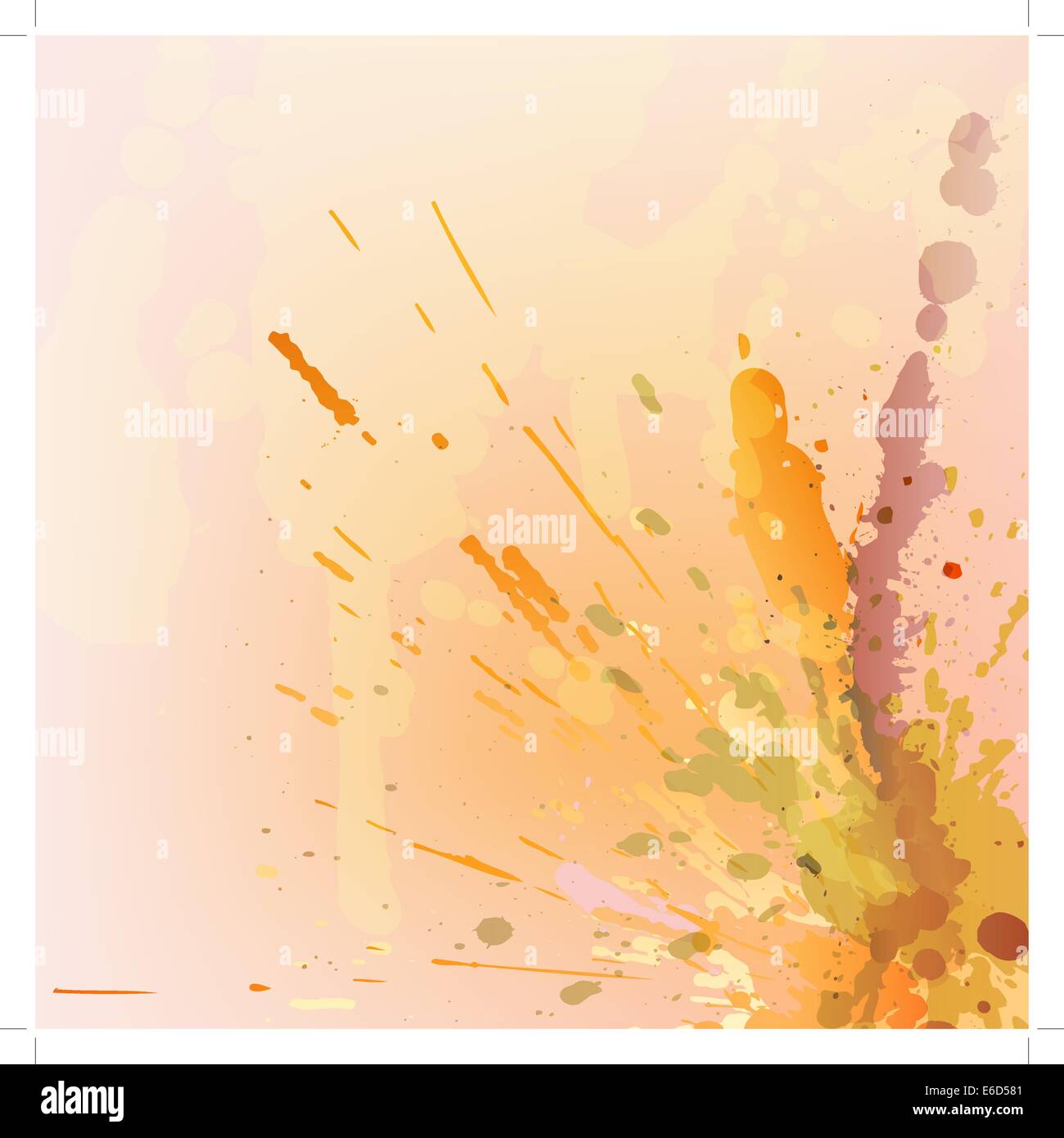 Editable vector eps10 illustration of abstract splashes made with ...