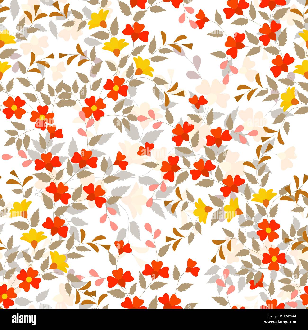 Editable vector seamless tile of generic plants Stock Vector Image ...