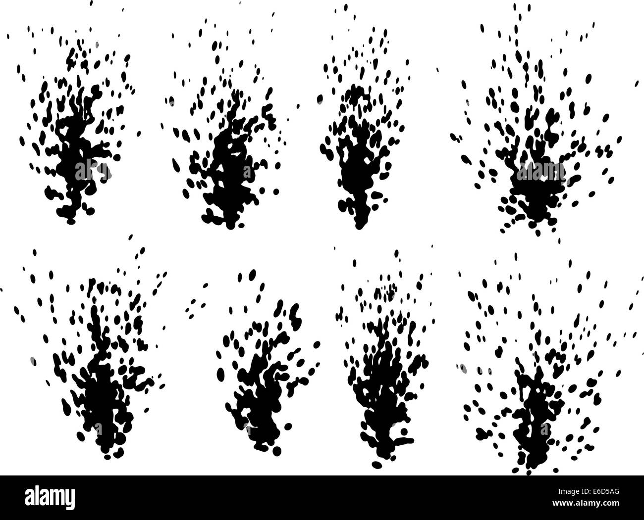 Set of editable vector ink splashes Stock Vector Image & Art - Alamy