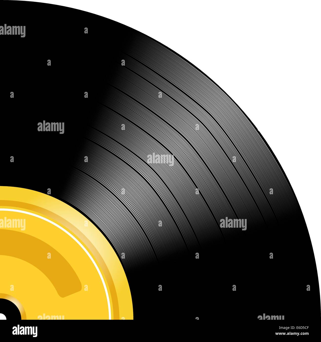 Editable vector illustration of a vinyl record made with a gradient ...