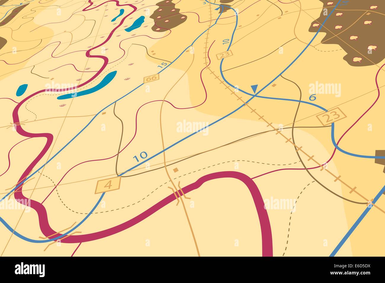 Highway route map hi-res stock photography and images - Alamy