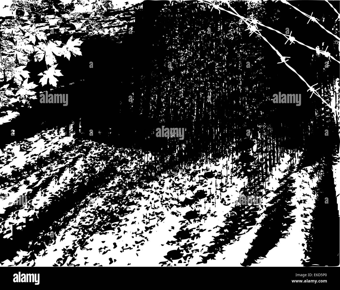 Editable vector illustration of a road and grunge Stock Vector Image ...
