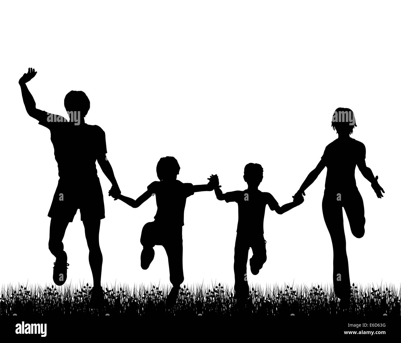 Family and jogging Stock Vector Images - Alamy