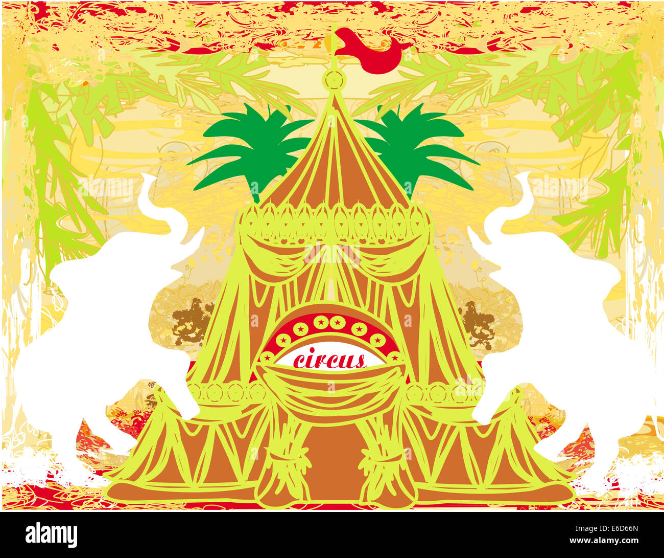 abstract circus on a grunge background Stock Photo - Alamy