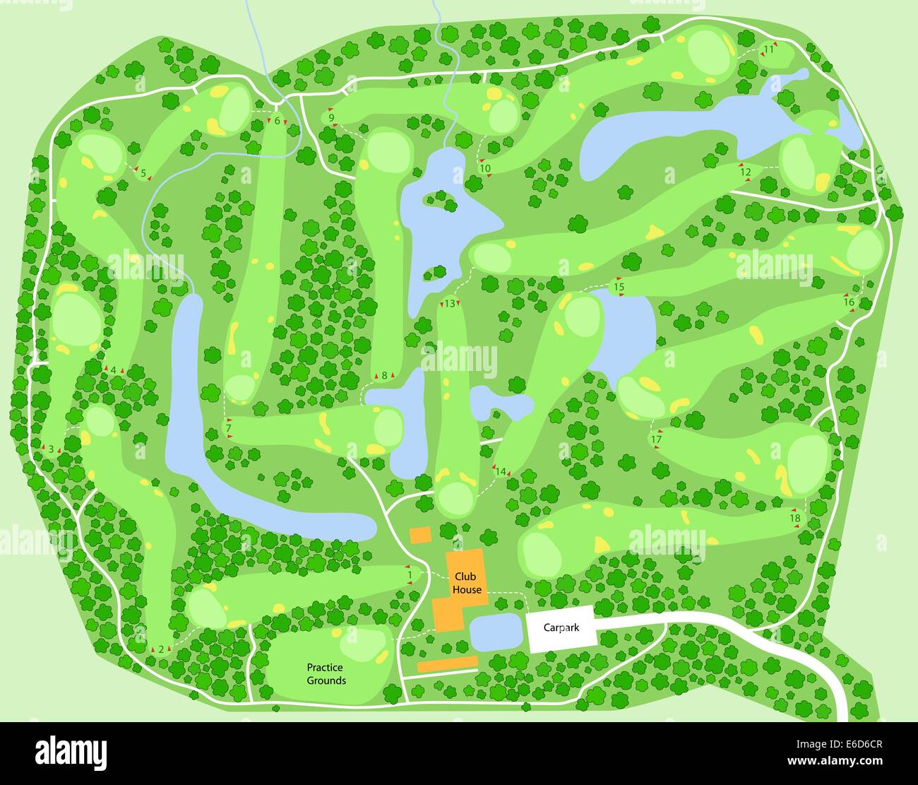 Golf Hole Layout