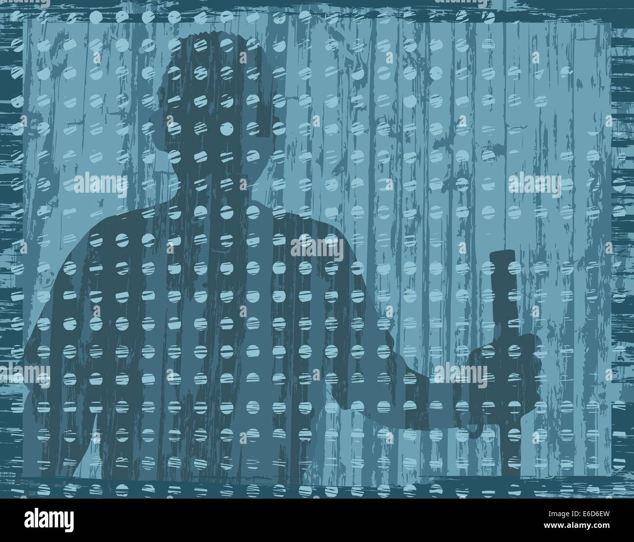 Mans shadow Stock Vector Images - Alamy