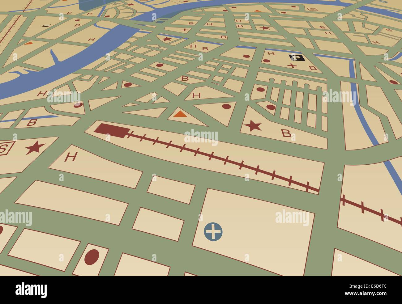 Streetmap perspective hi-res stock photography and images - Alamy
