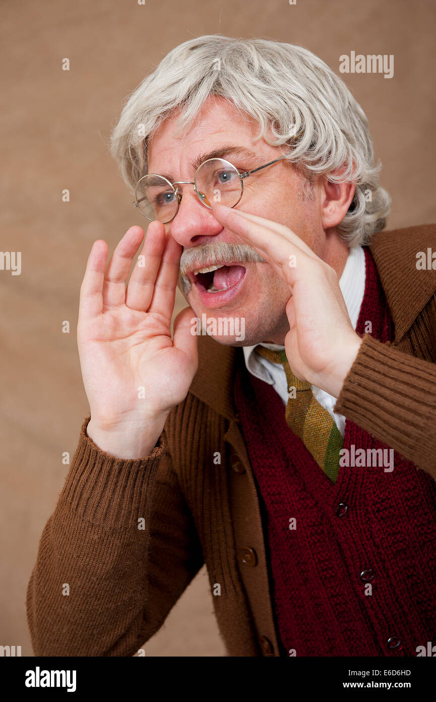 Gray haired old man hi-res stock photography and images - Alamy