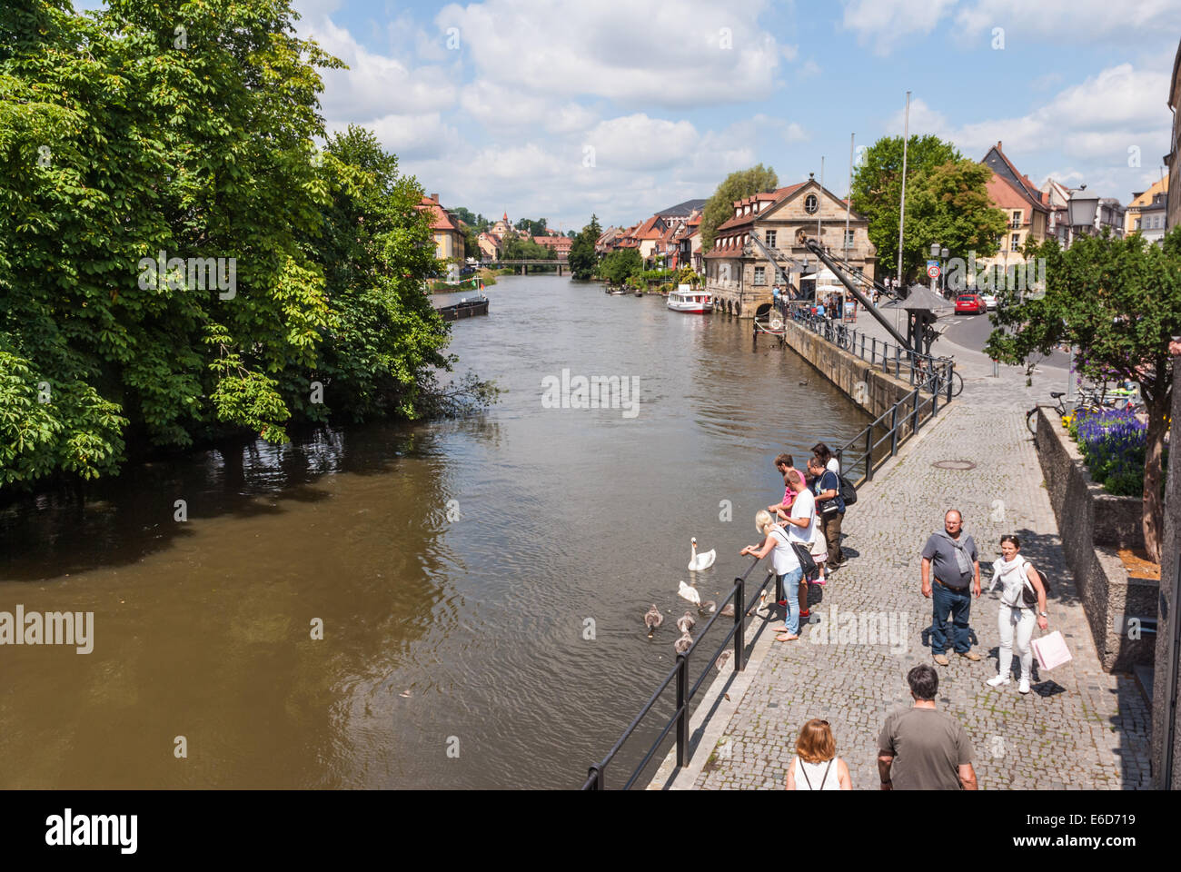 River Regnitz Bamberg Stock Photo - Alamy