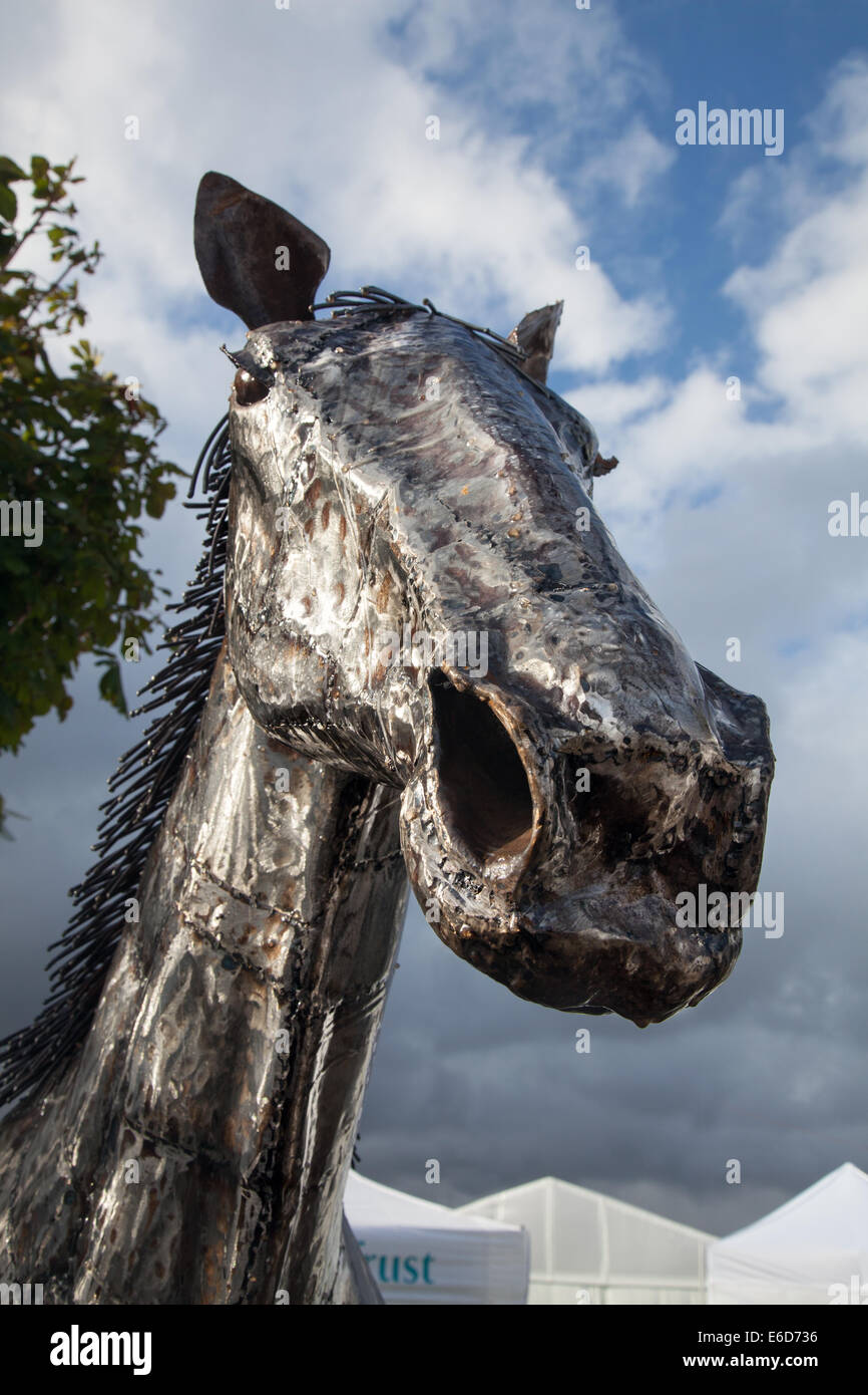 Upcycled Metal Horse Sculptures, metal welded animal wildlife sculpture ...