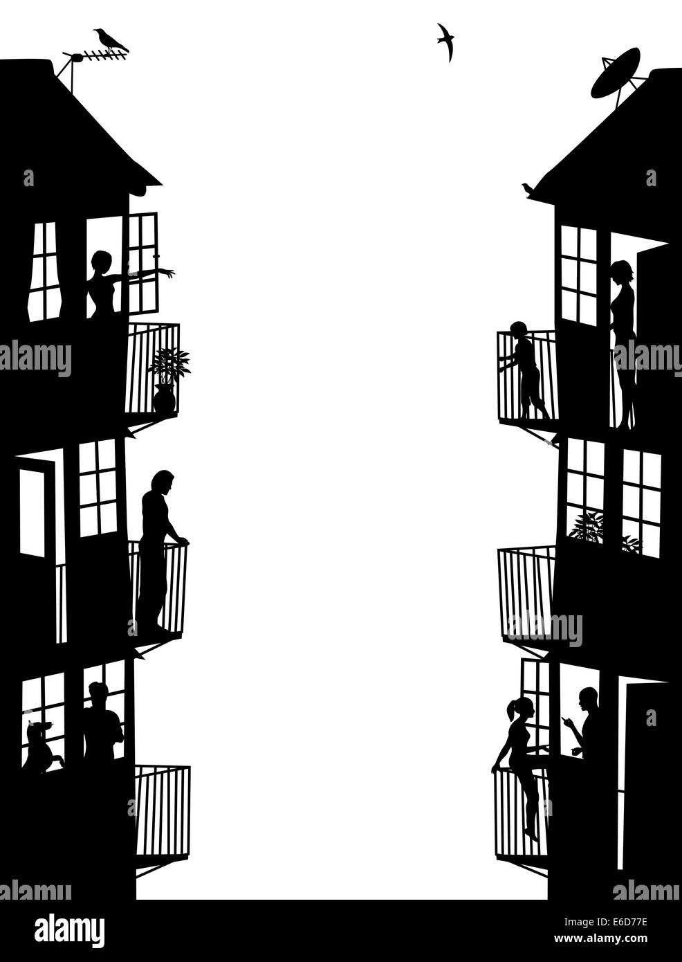 Side by side objects Stock Vector Images - Alamy