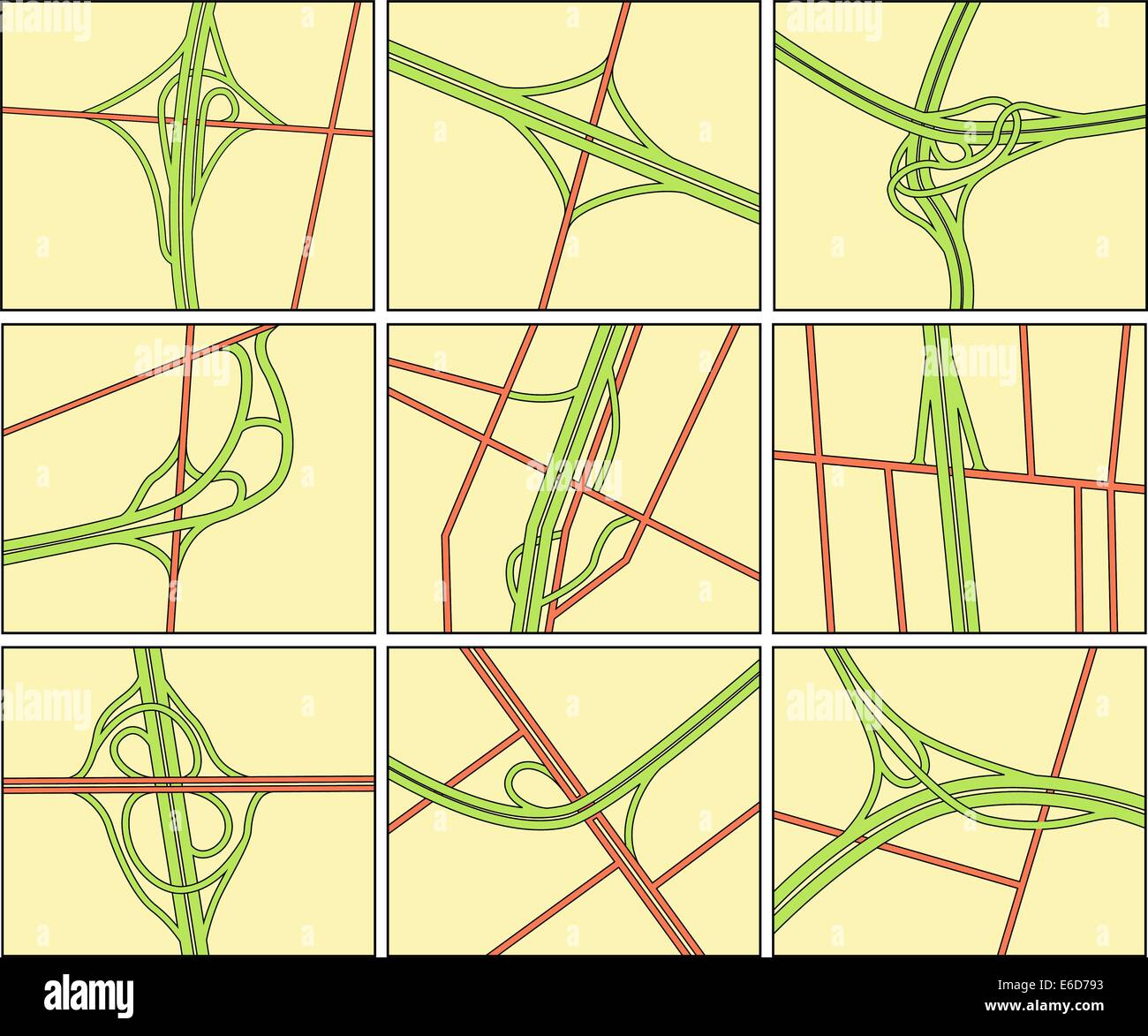 Intersection Stock Vector Images - Alamy