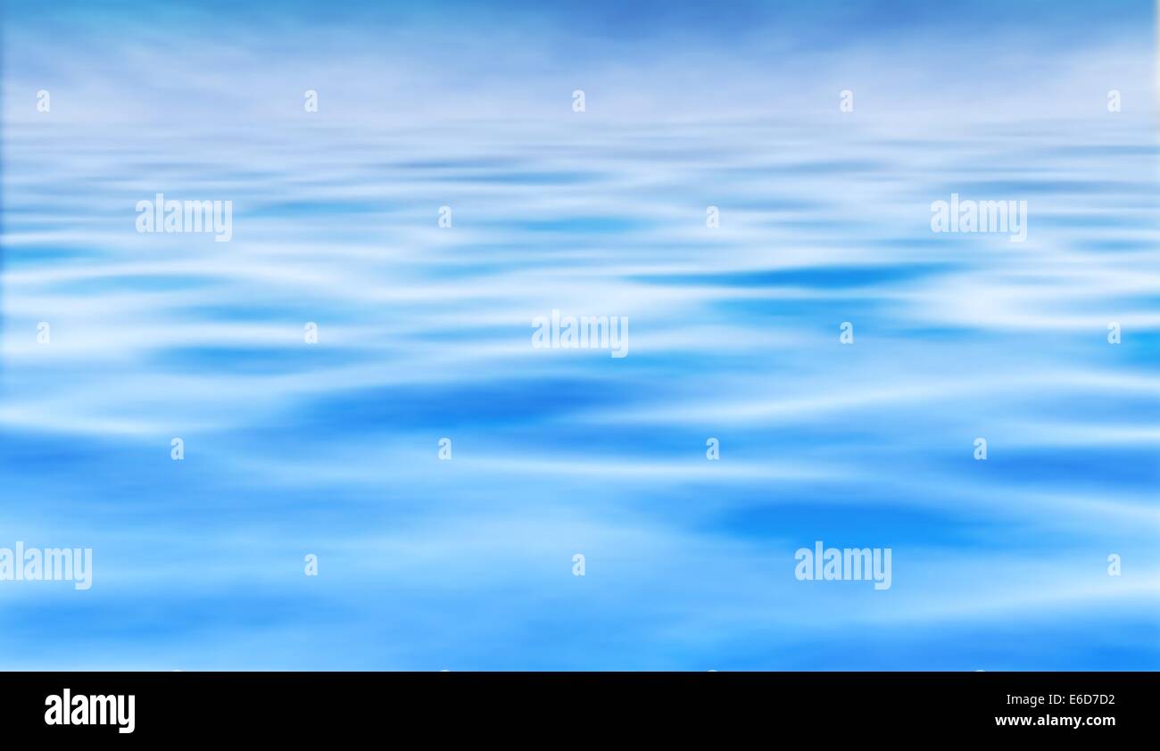 Editable vector illustration of a water surface made using a gradient ...