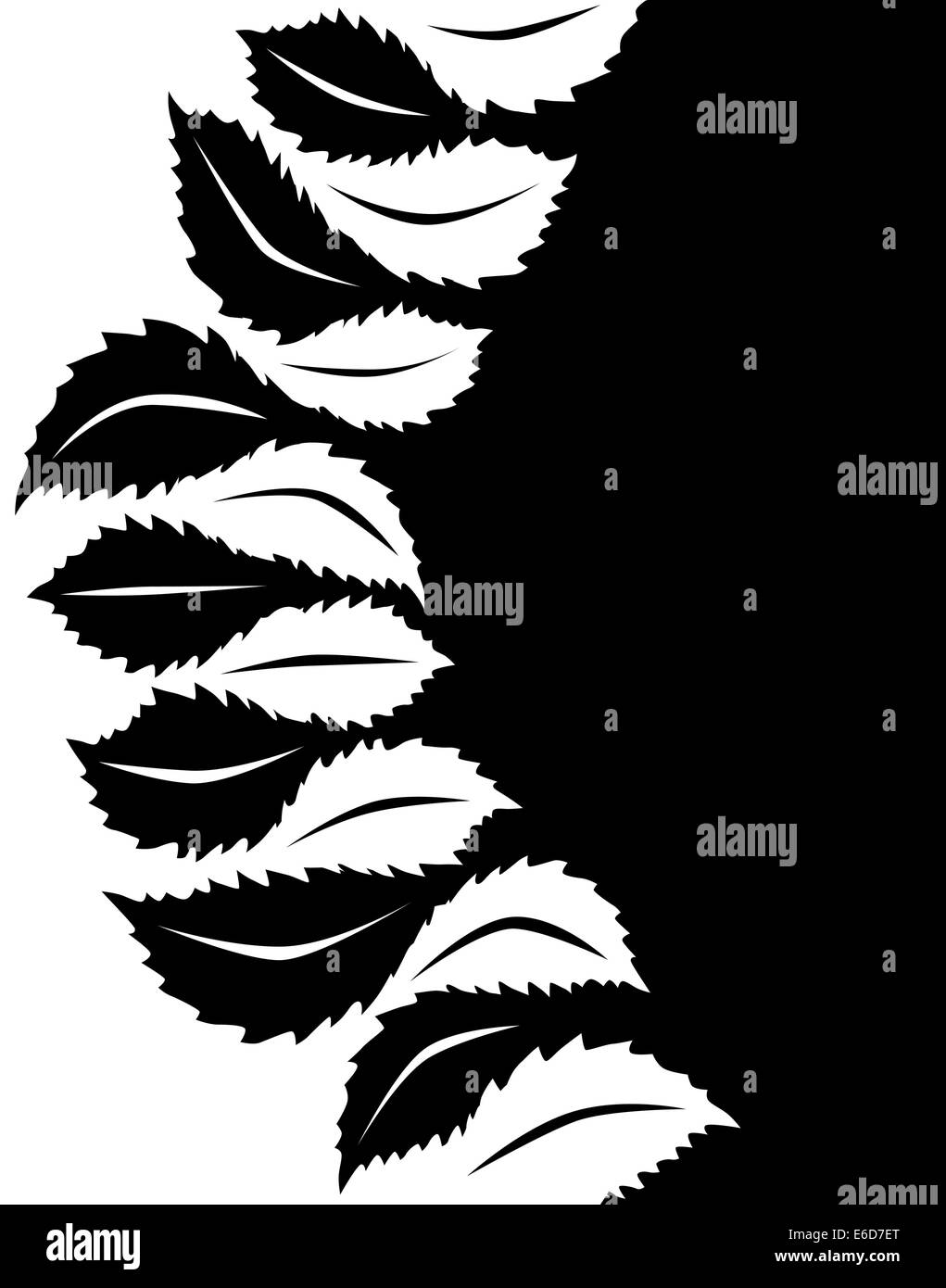 Illustrated vector design of interlocking leaf shapes Stock Vector ... Illustrated vector design of interlocking leaf shapes Stock Vector ...