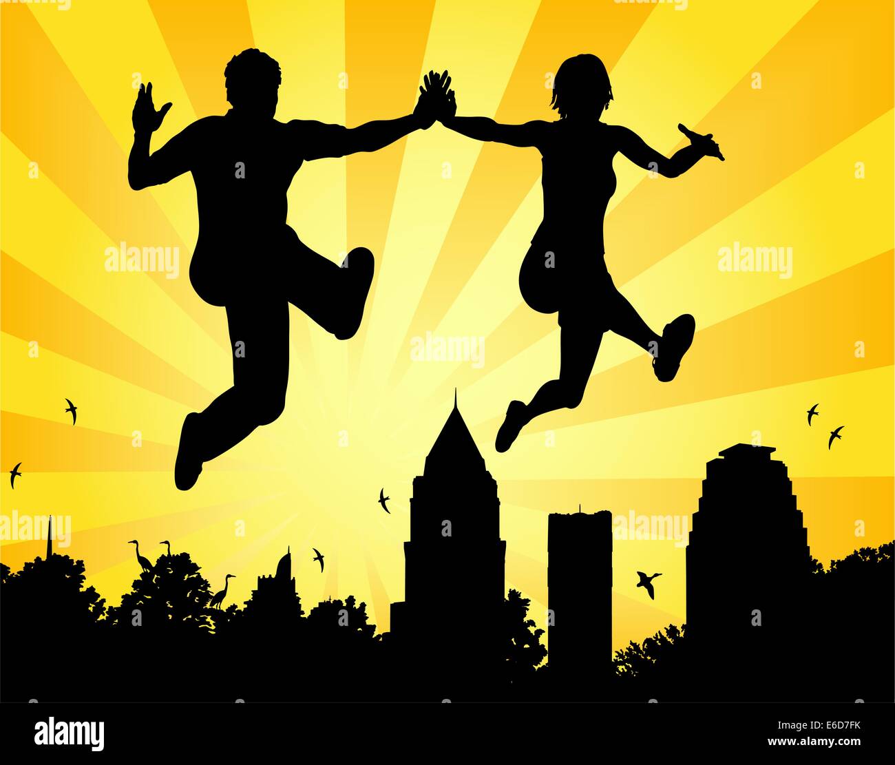 Park sun people city Stock Vector Images - Alamy