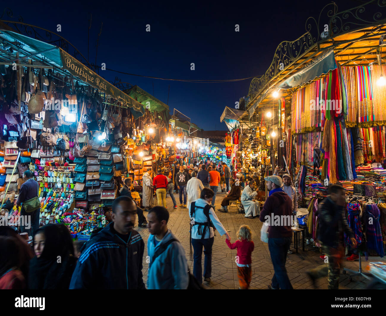 Africa, Morocco, Marrakesh-Tensift-El Haouz, Marrakesh, View over ...