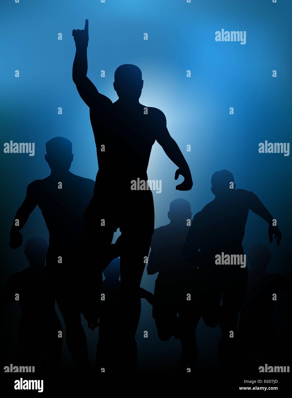 Athletics celebrating Stock Vector Images - Alamy
