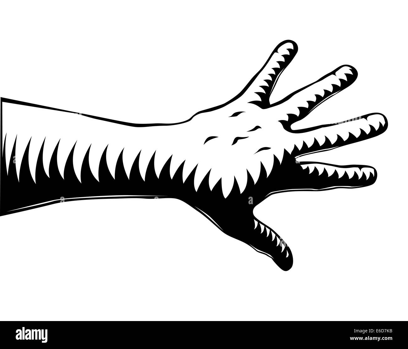 Person hand style Stock Vector Images - Alamy