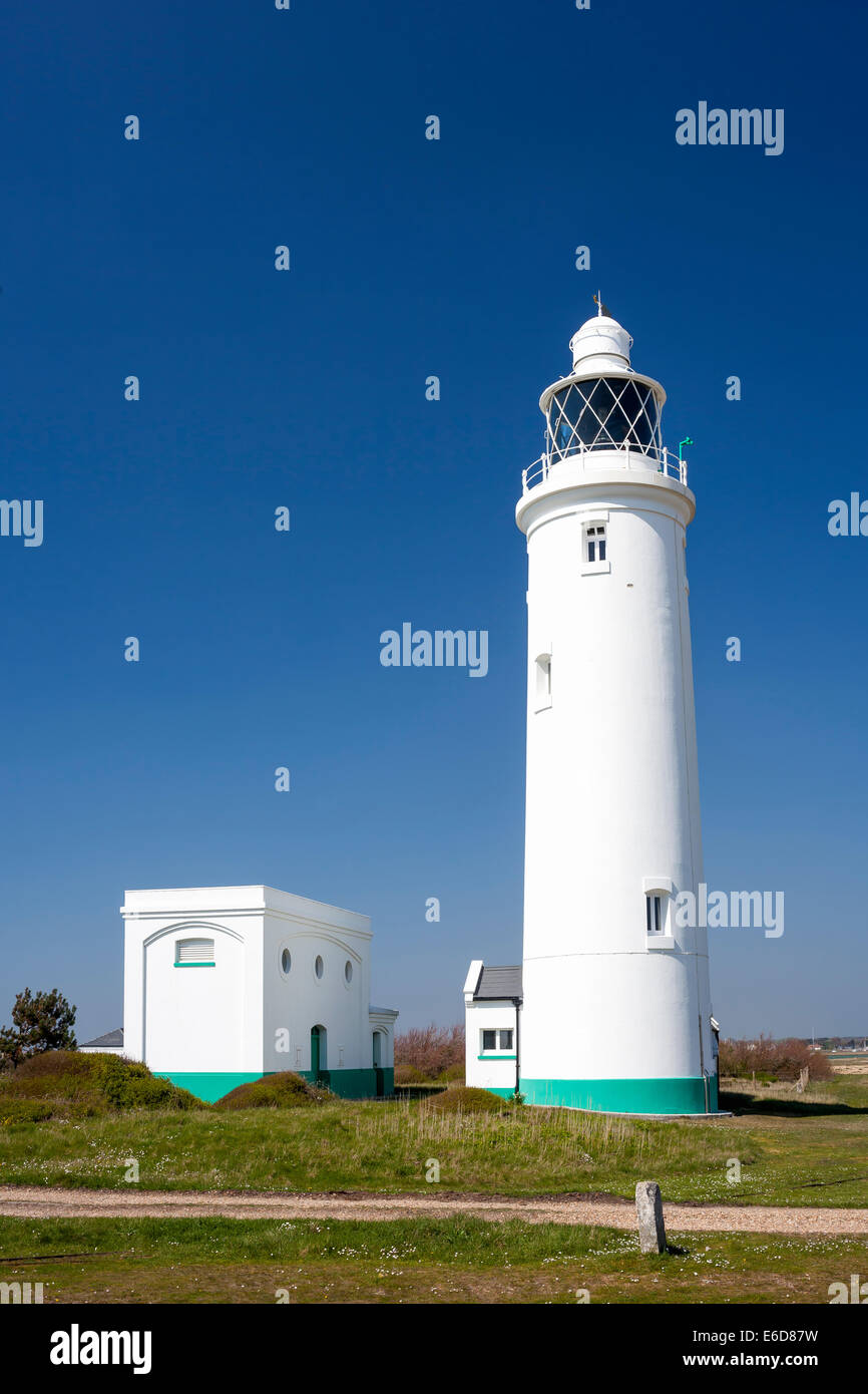 The 1867 Hurst Point Lighthouse near Milford-on-sea is located at Hurst ...