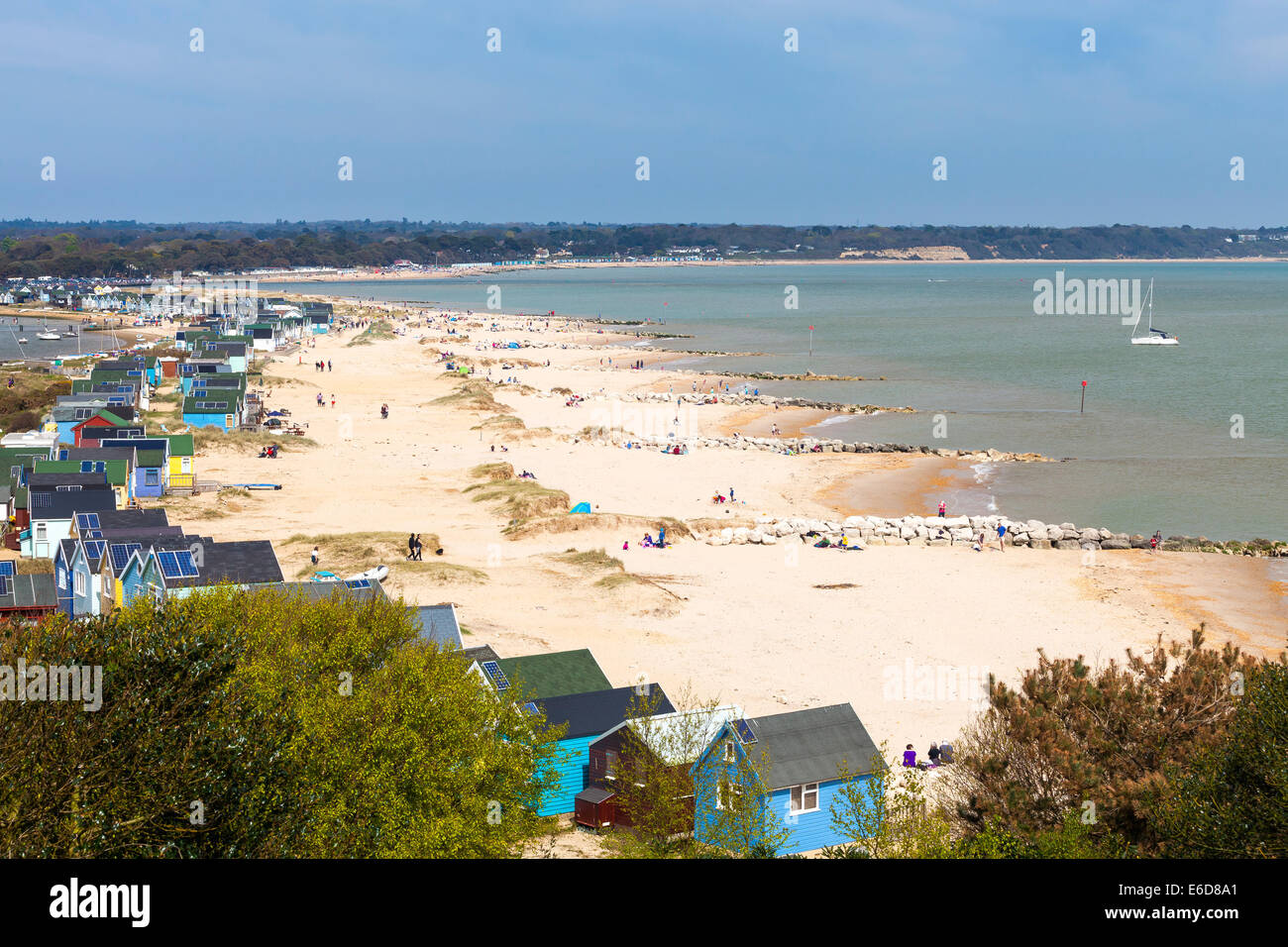 Mudeford spit beaches hi-res stock photography and images - Alamy