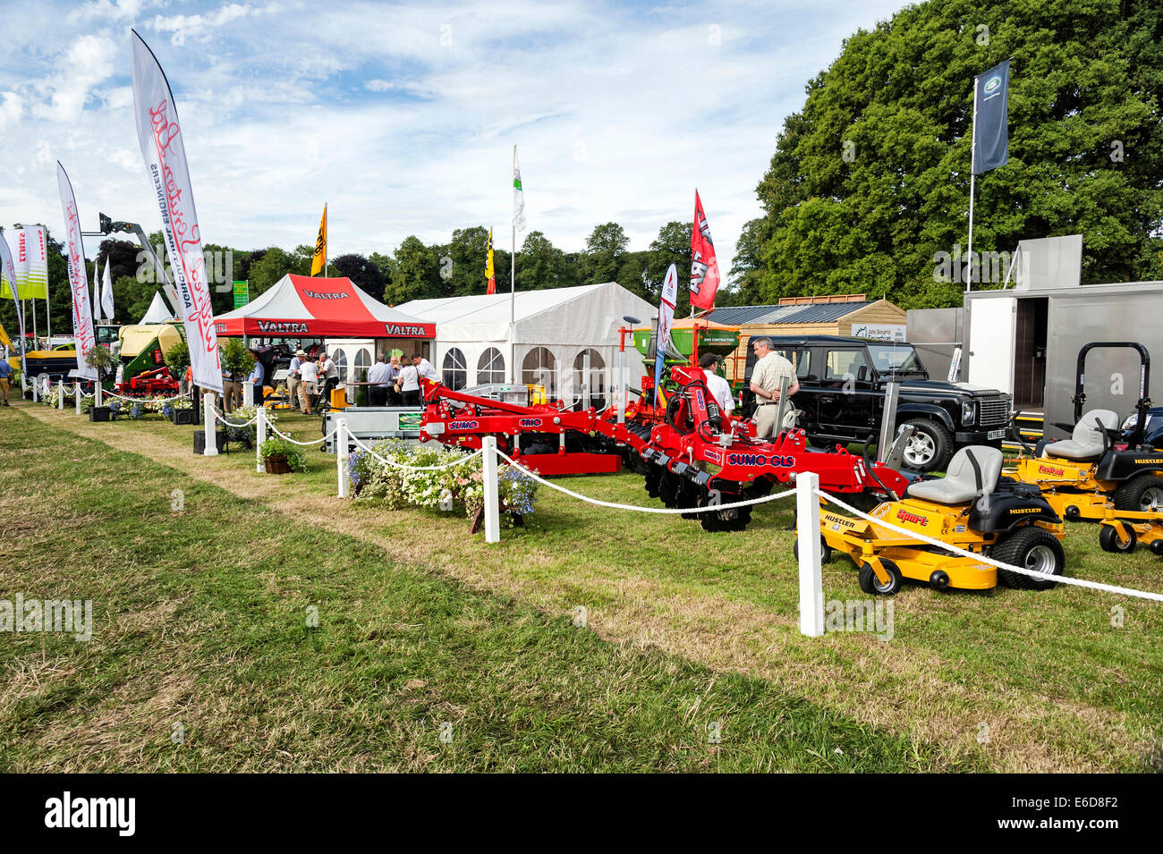 A display of agricultural equipment at Ryedale show Stock Photo - Alamy
