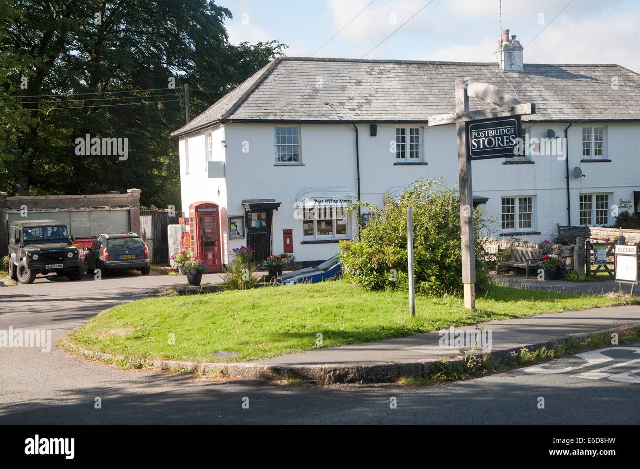 Postbridge village stores shop, Postbridge, Dartmoor national park ...