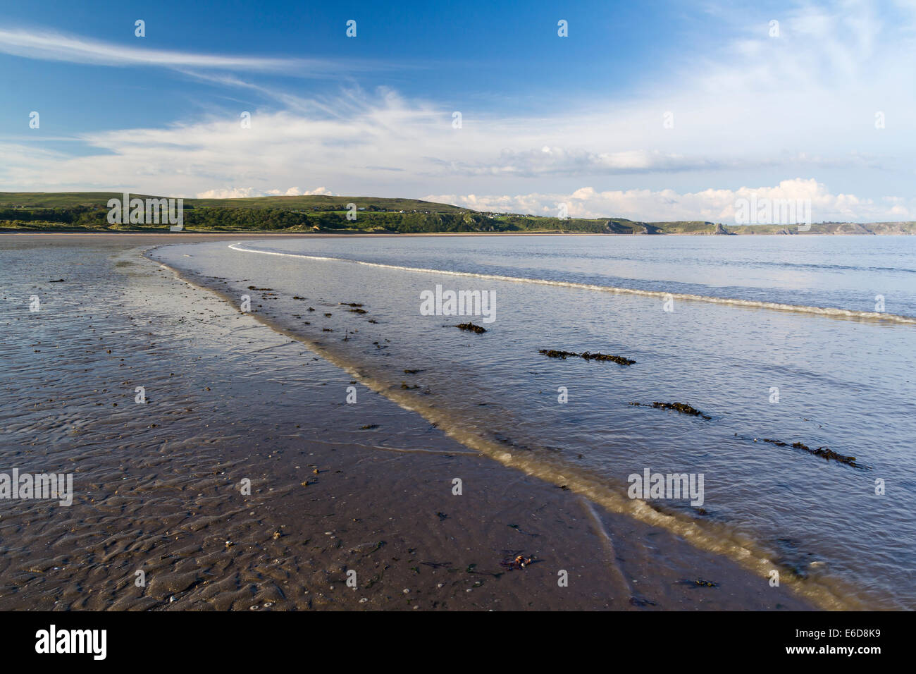 Beach at Oxwich Bay on the Gower Peninsula Wales UK Europe Stock Photo ...