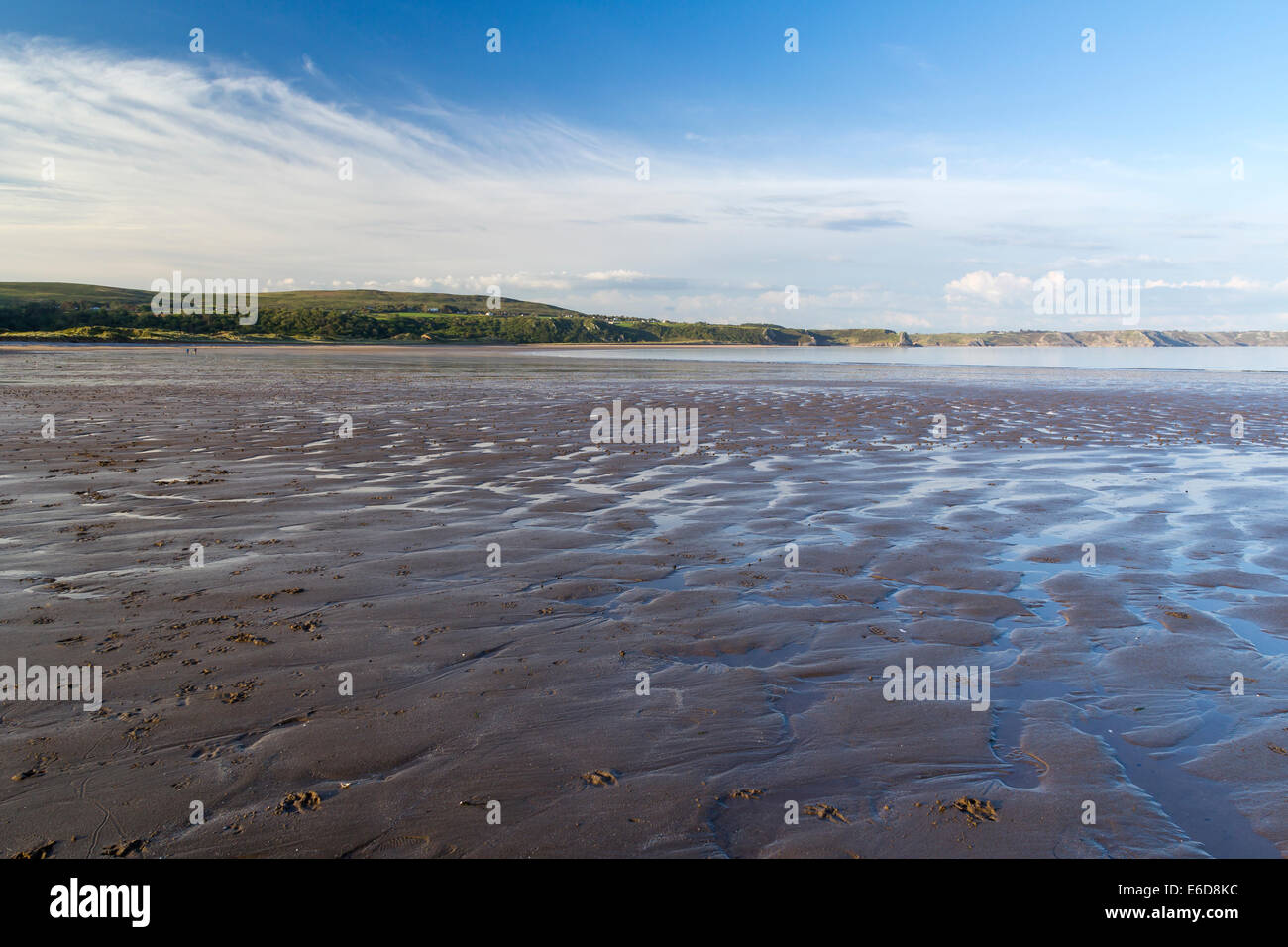 Beach at Oxwich Bay on the Gower Peninsula Wales UK Europe Stock Photo ...