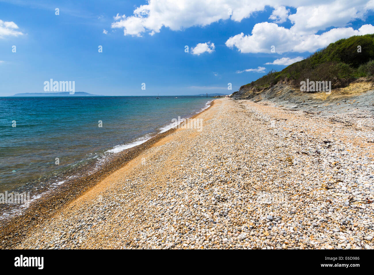 Beautiful beach at Ringstead Bay on the Jurassic Coast of Dorset ...