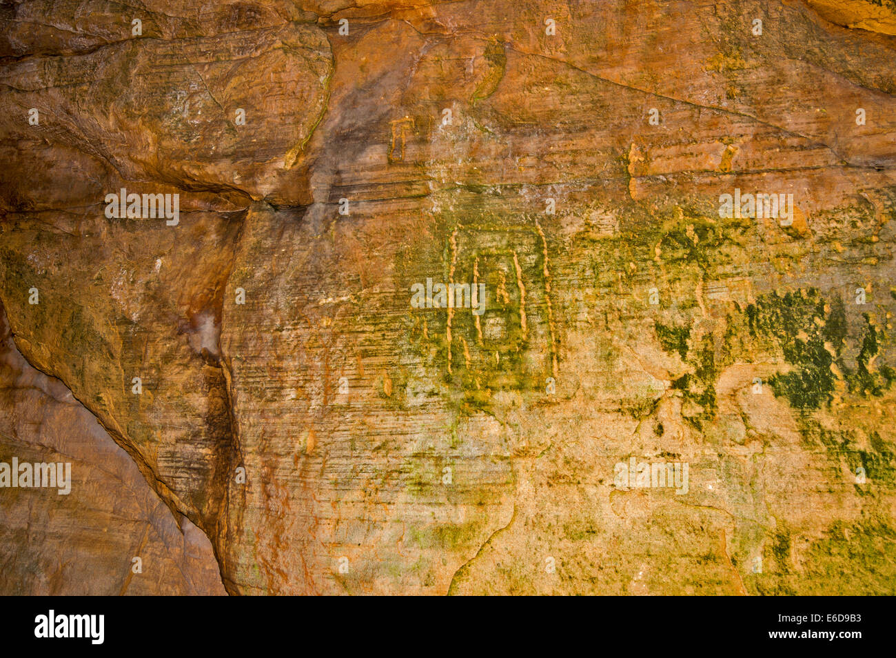 SCULPTORS CAVE NEAR HOPEMAN MORAY COAST SCOTLAND PICTISH RECTANGULAR ...