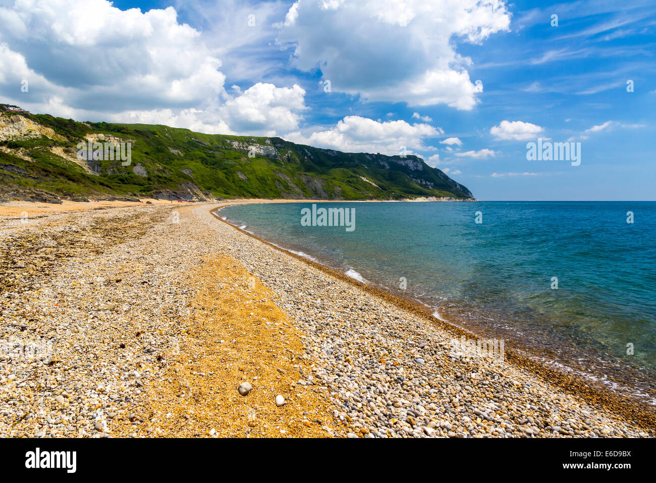 Beautiful beach at Ringstead Bay on the Jurassic Coast of Dorset ...