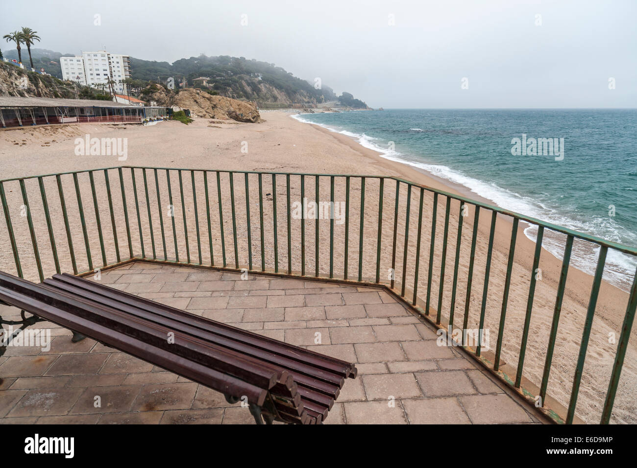 Europe bench mirador promenade beach hi-res stock photography and ...
