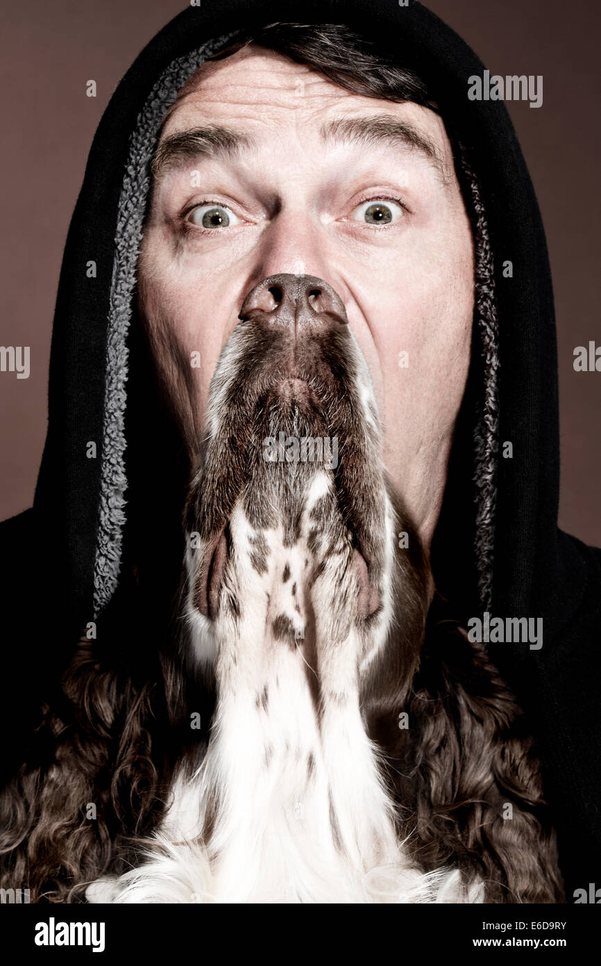 Dog and master hi-res stock photography and images - Alamy