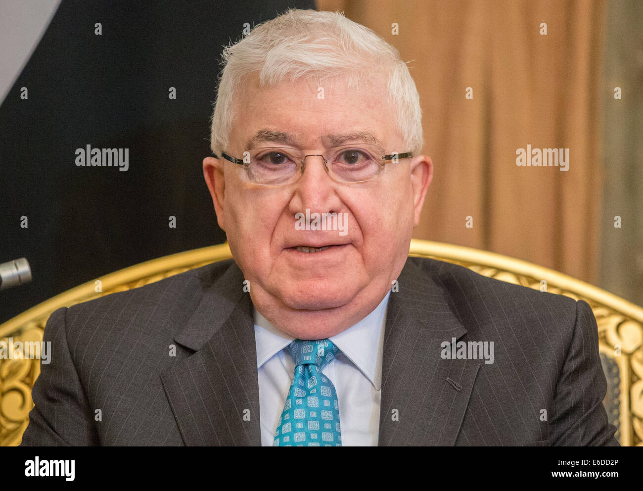 Baghdad, Iraq. 16th Aug, 2014. Iraqi President Fuad Massum pictured in ...