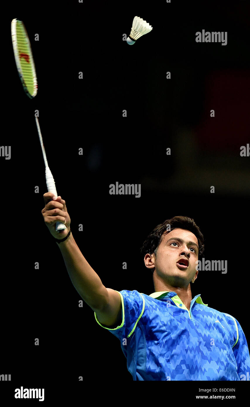 Nanjing, China's Jiangsu Province. 21st Aug, 2014. India's Aditya Joshi ...