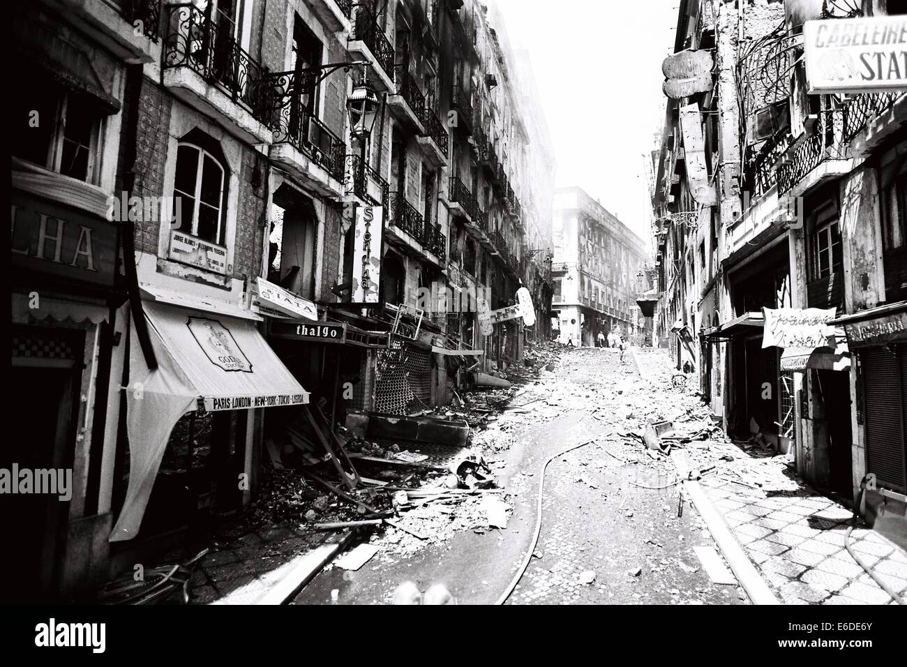 Chiado Fire Lisbon High Resolution Stock Photography and Images - Alamy