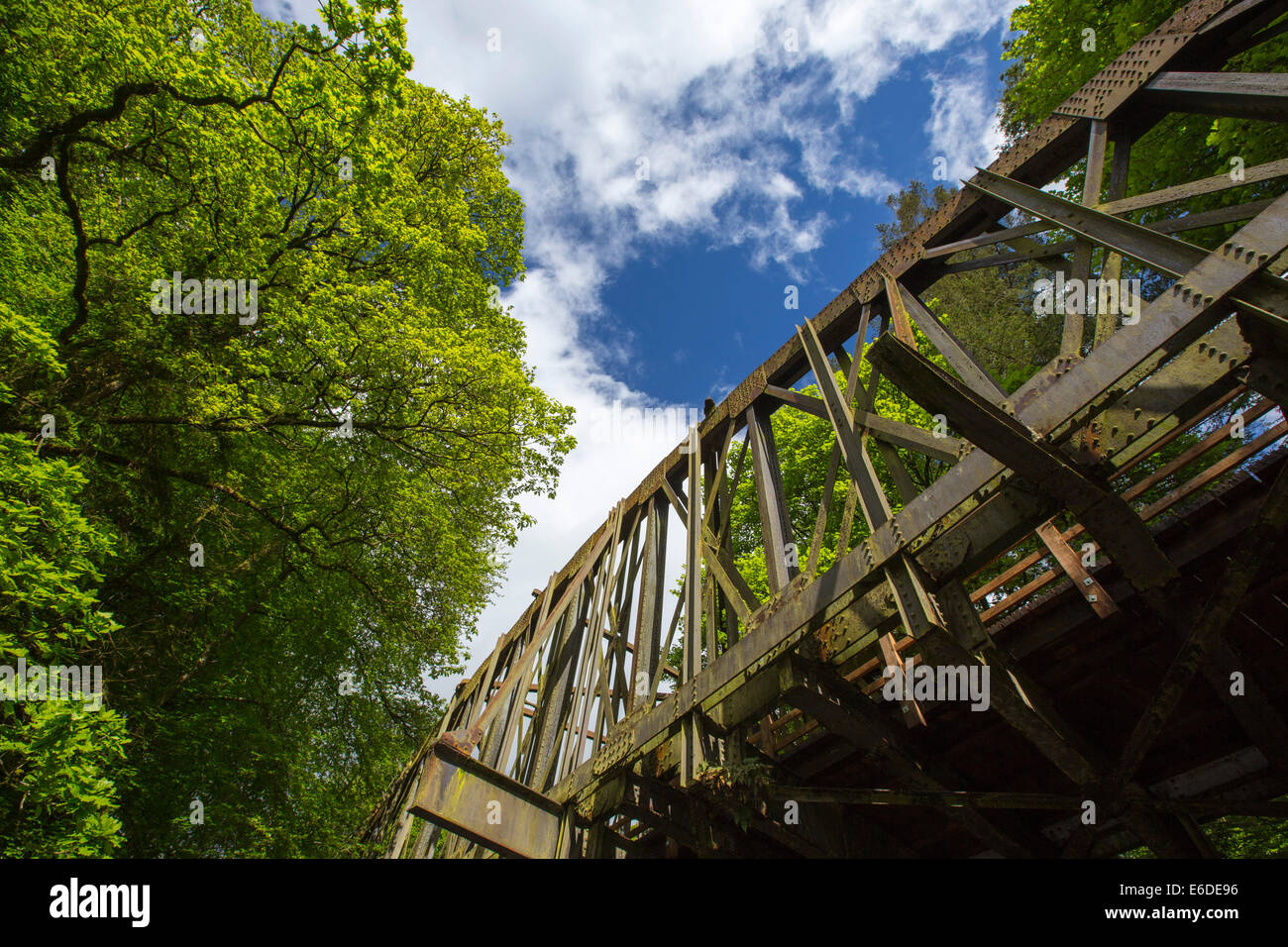 An old railway bridge above Keswick in the Lake District, UK Stock ...
