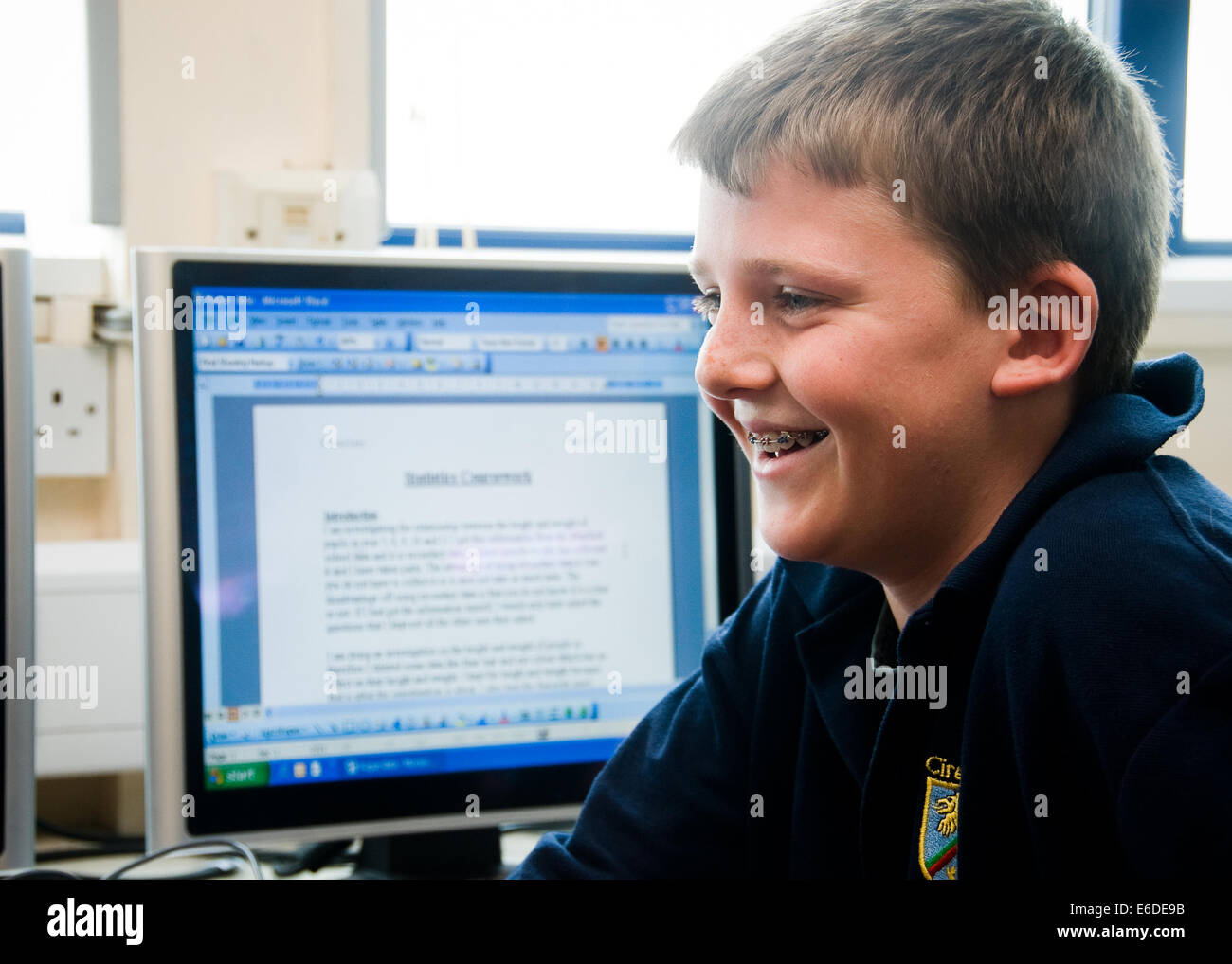 Boy with braces hi-res stock photography and images - Alamy
