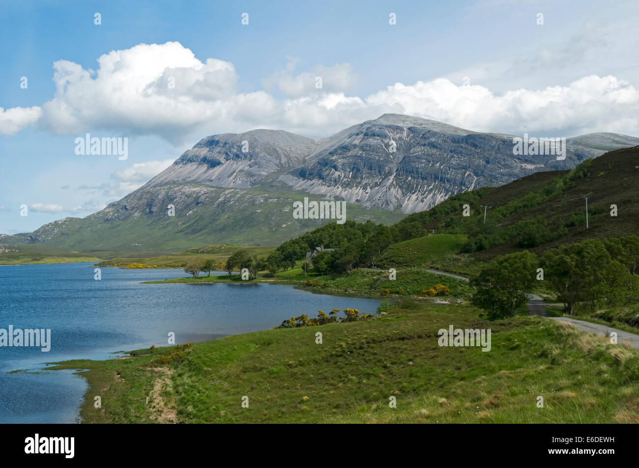 Arkle from near Airdachuilinn, at the southern end of Loch Stack ...