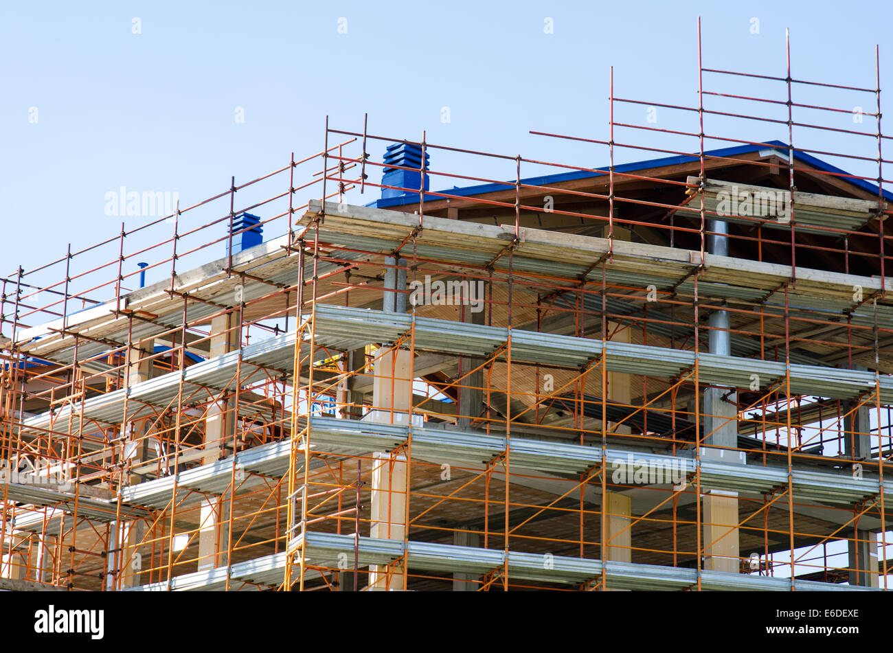 House exterior in construction Stock Photo - Alamy