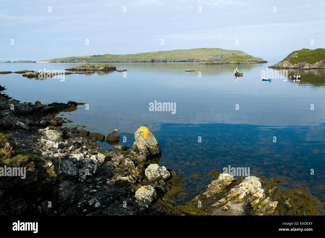 Handa Island from Tarbet, near Scourie, Sutherland, Scotland, UK Stock ...