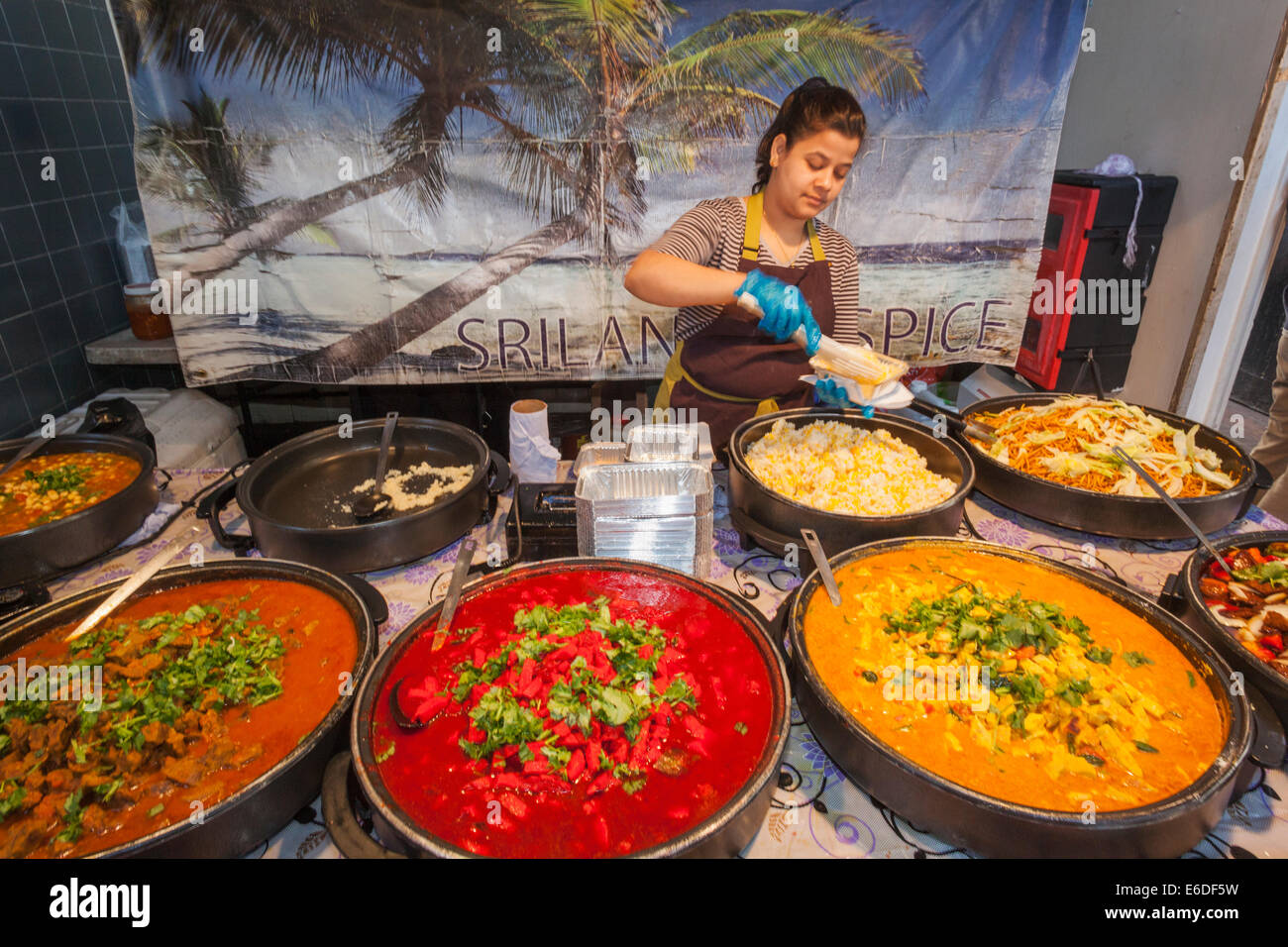 England, London, Tower Hamlets, Brick Lane, Brick Lane Market Food ...