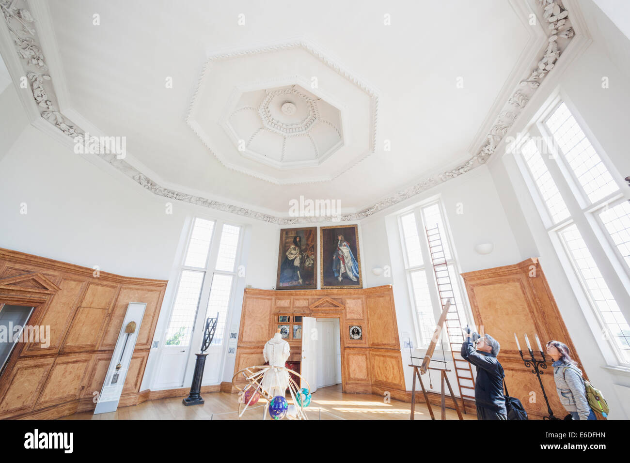 England, London, Greenwich, Royal Observatory, Flamsteed House, Octagon ...