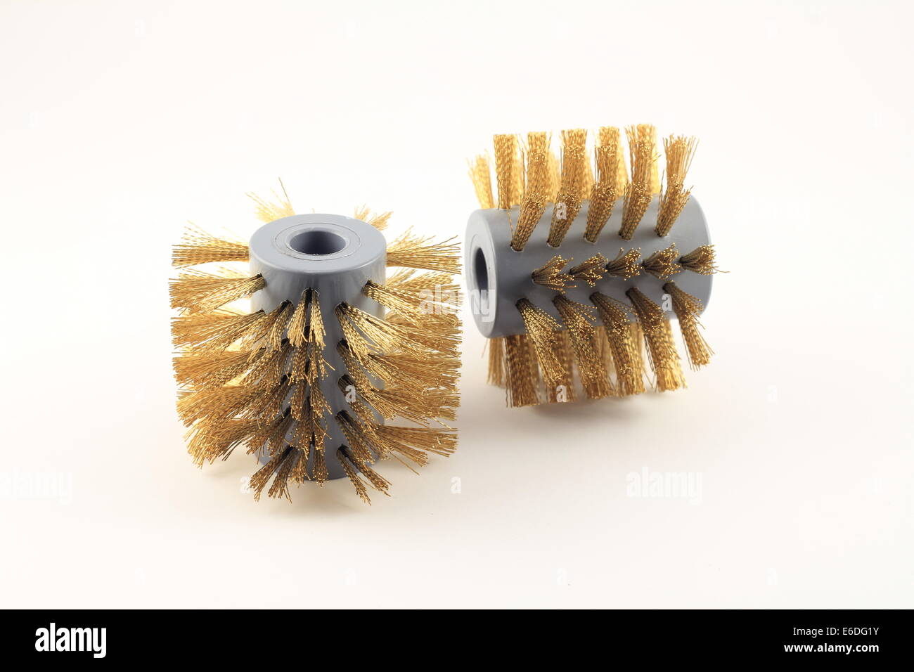 Pair of circular abrasive wire brushes Stock Photo - Alamy