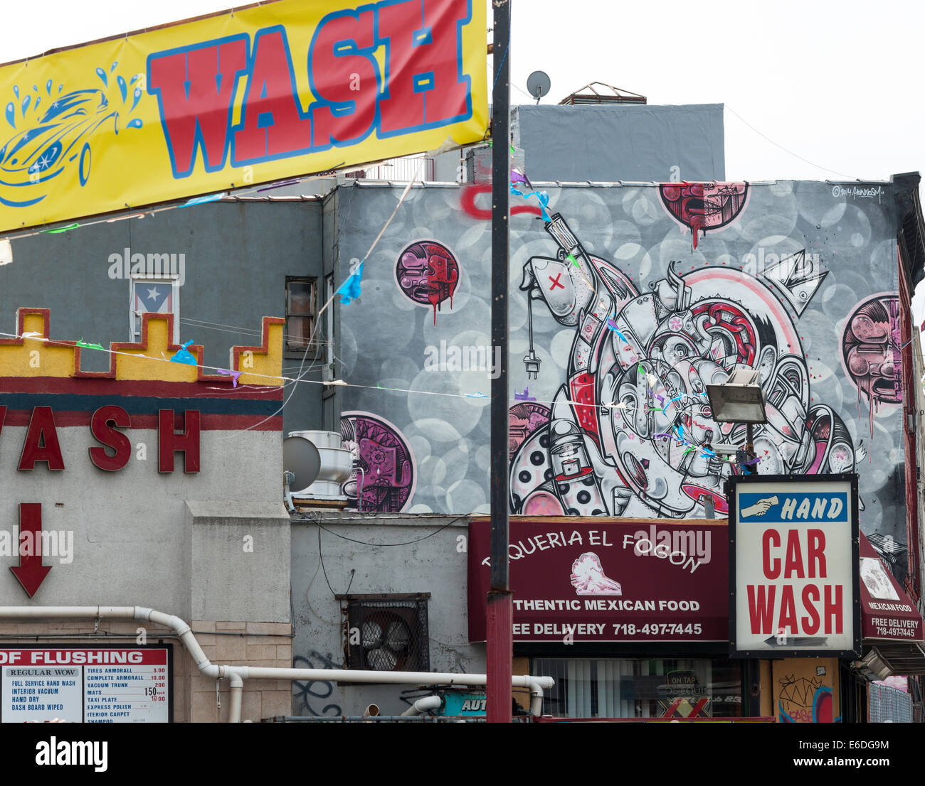 Murals grace the walls in the Bushwick neighborhood of Brooklyn in New ...