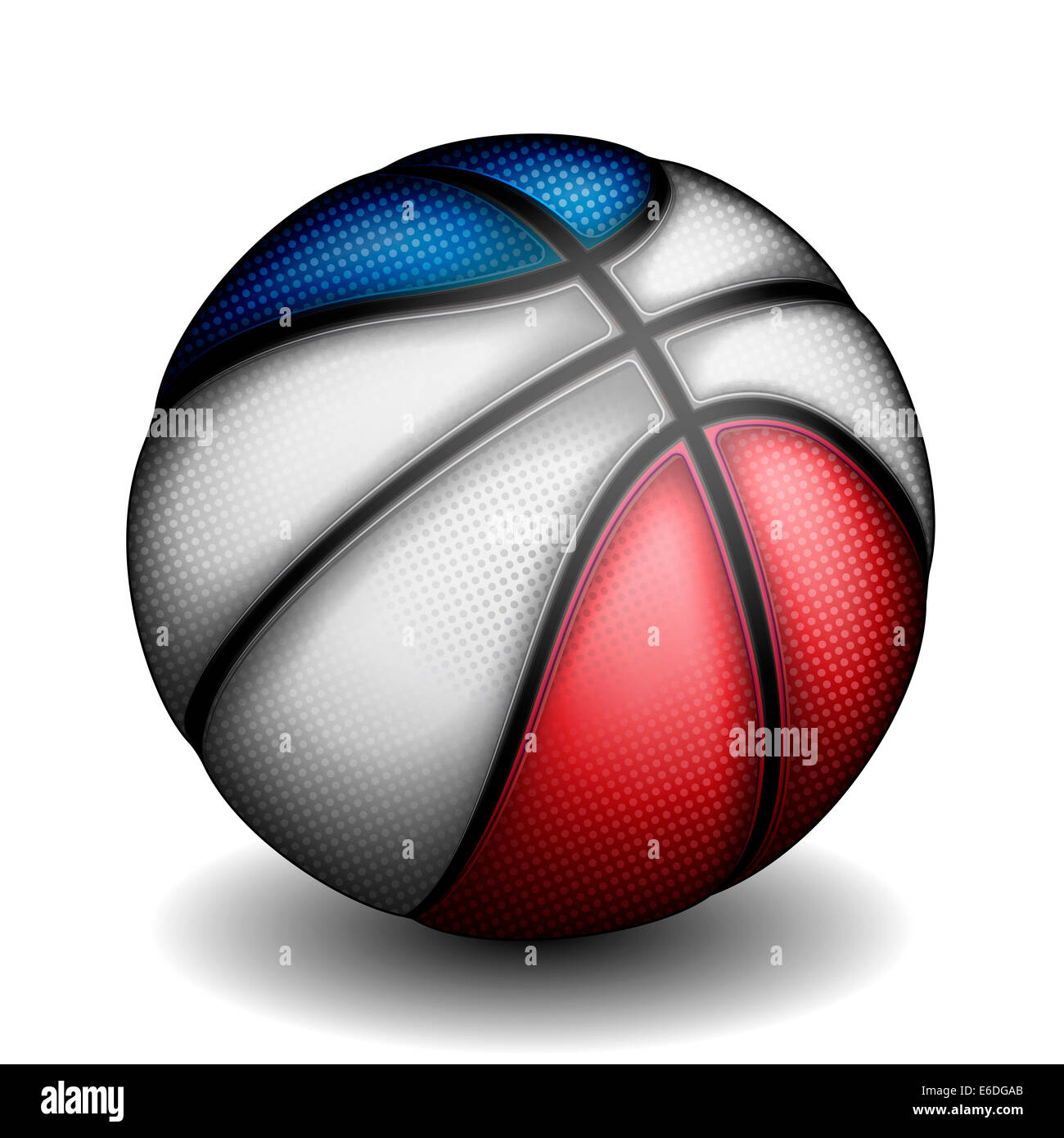 French basket ball, vector Stock Photo - Alamy