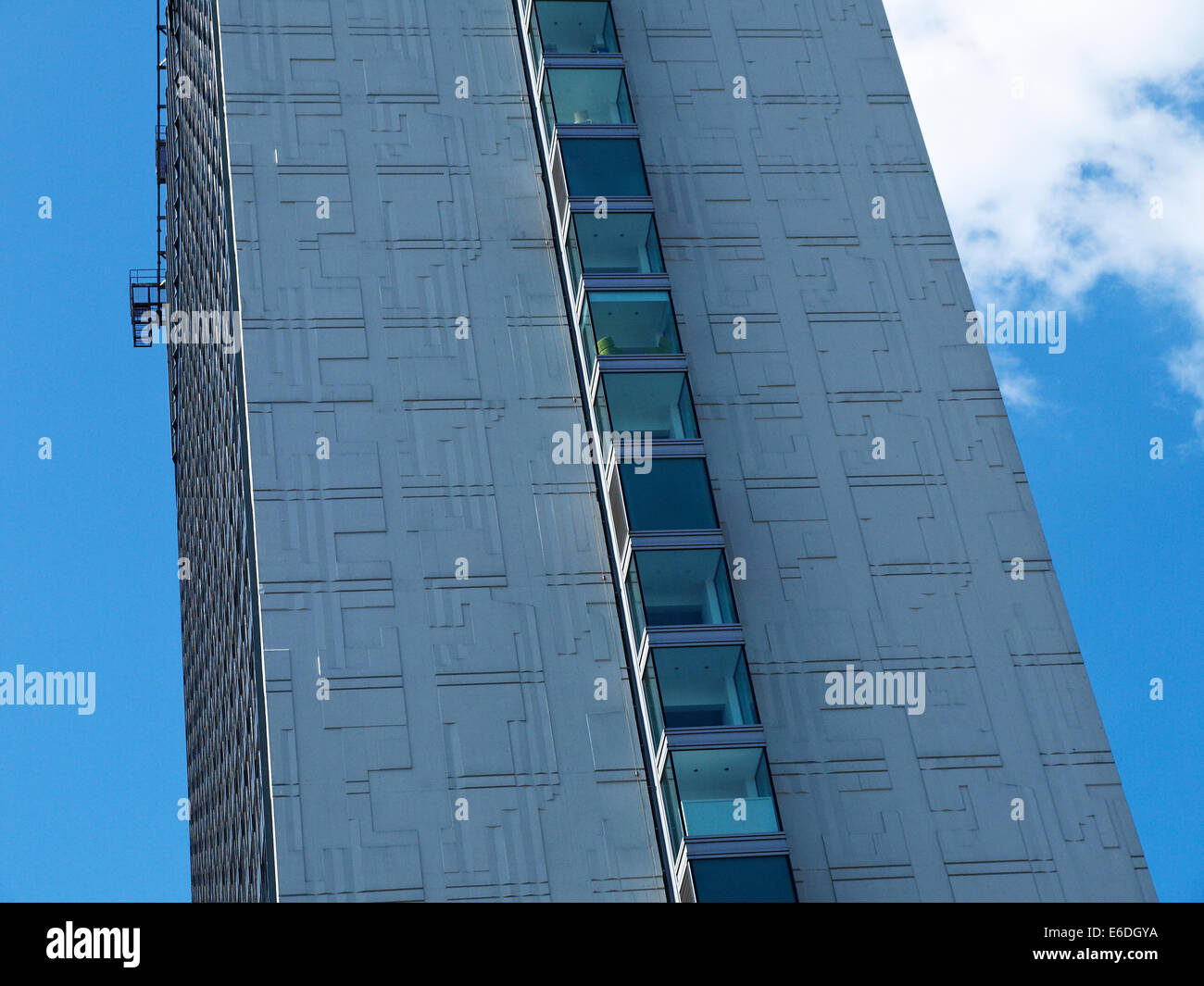 Detail of City Tower in Manchester UK Stock Photo - Alamy