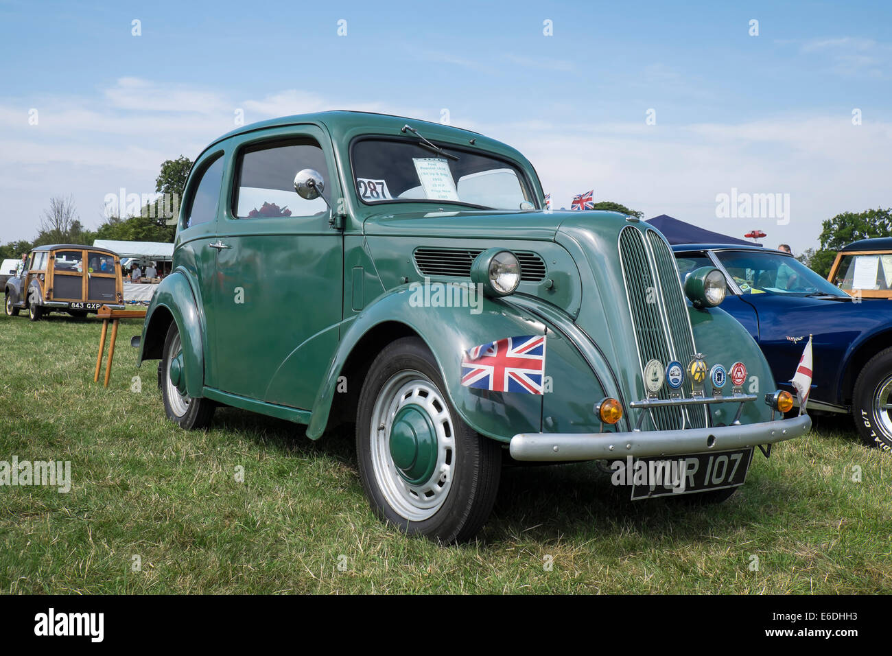 Veteran 1955 Ford Popular 103E "sit up and beg" saloon car at Stow cum ...